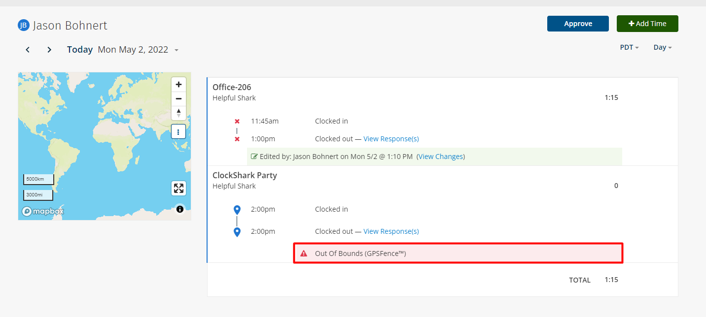 How to Use the Out of Bounds Notification